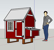 Medium Hen Hut Chicken Coop